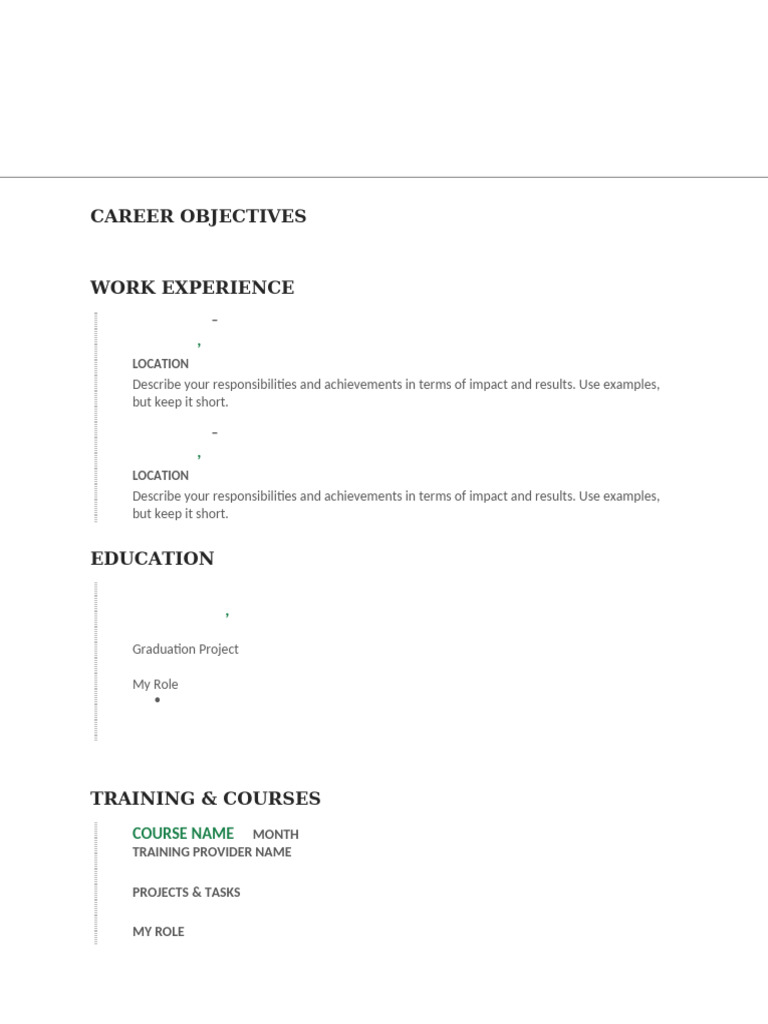 CV Template | PDF