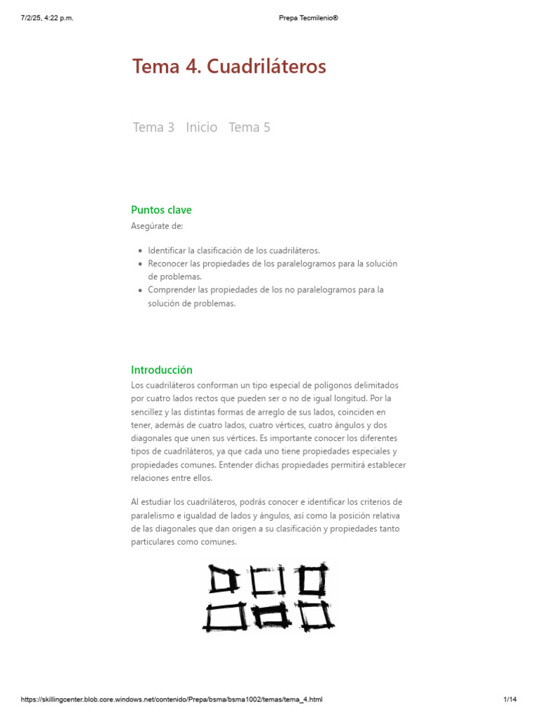 Mate Tema 4 | PDF | Rectángulo | Formas geométricas