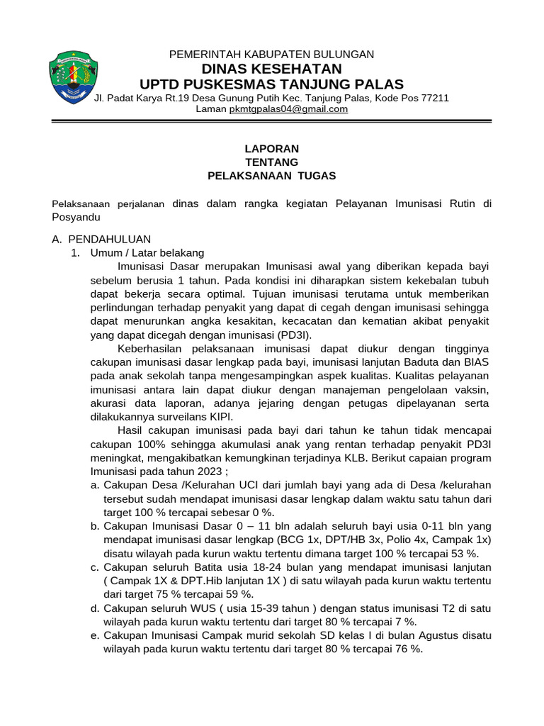 LPT Imunisasi Rutin BARU | PDF
