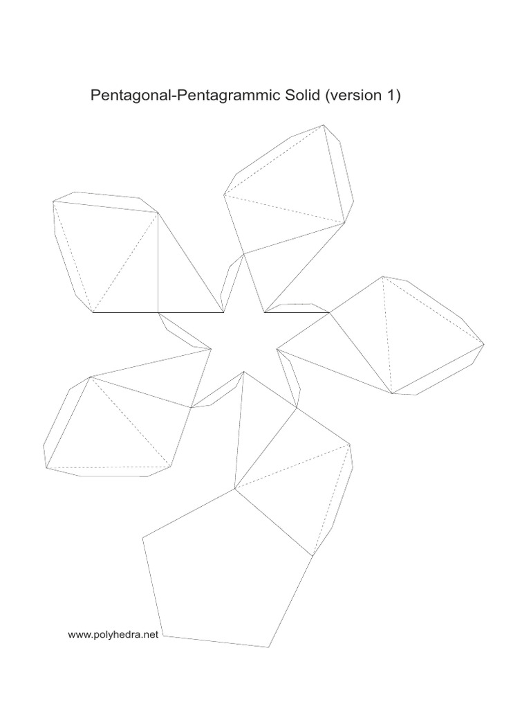 Pentagonal Pentagrammic Solid | PDF