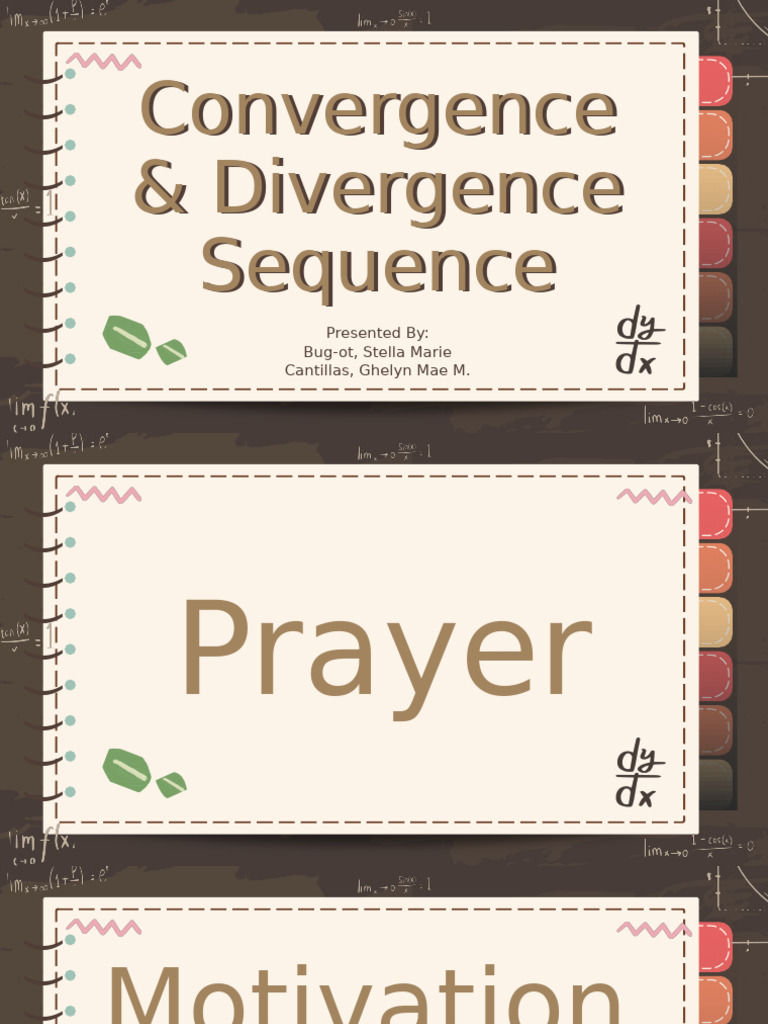 Convergence and Divergence | PDF | Limit (Mathematics) | Sequence