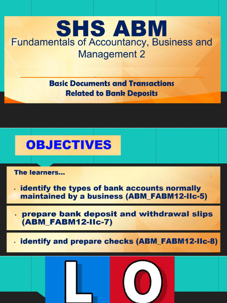Lesson 3 Basic Documents And Transactions Lesson Pdf