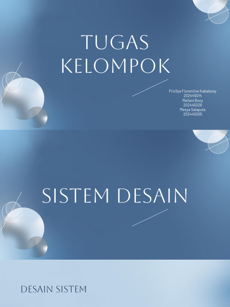 Contoh Desain Sistem Efektif | PDF