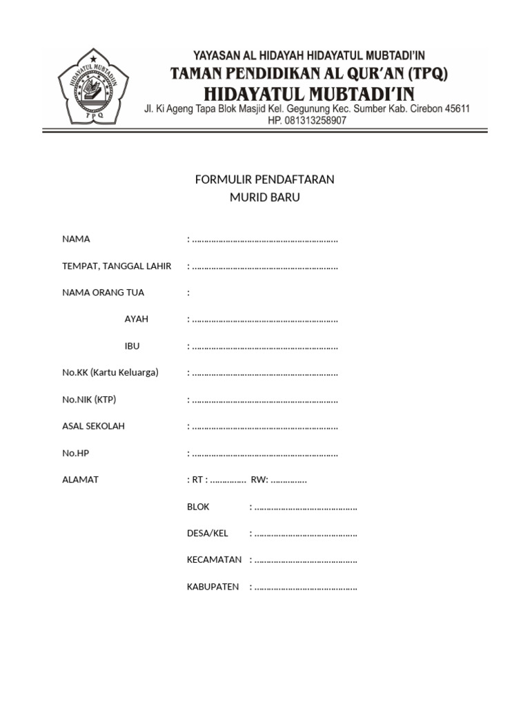 Form PPDB | PDF