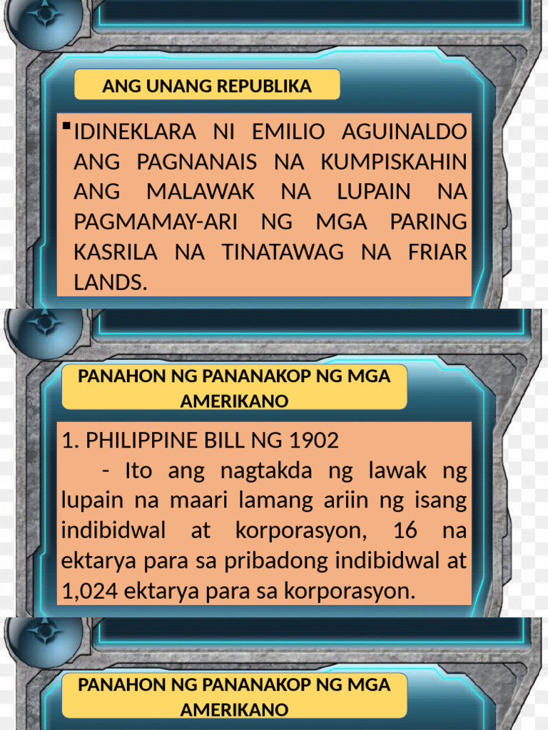 Ebolusyon NG Mga Batas Sa Pagpapatupad NG Reporma NG Agraryo at Reporma ...