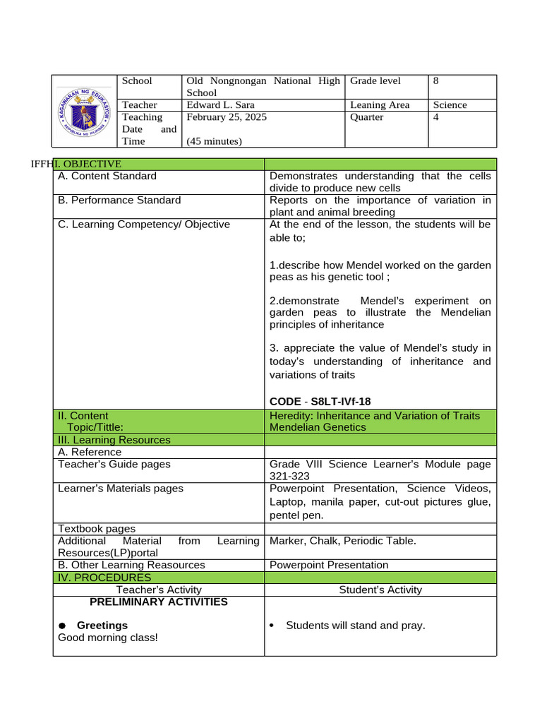 7E-Lesson-Plan-Format.docx edward household chem - Copy - Copy | PDF ...