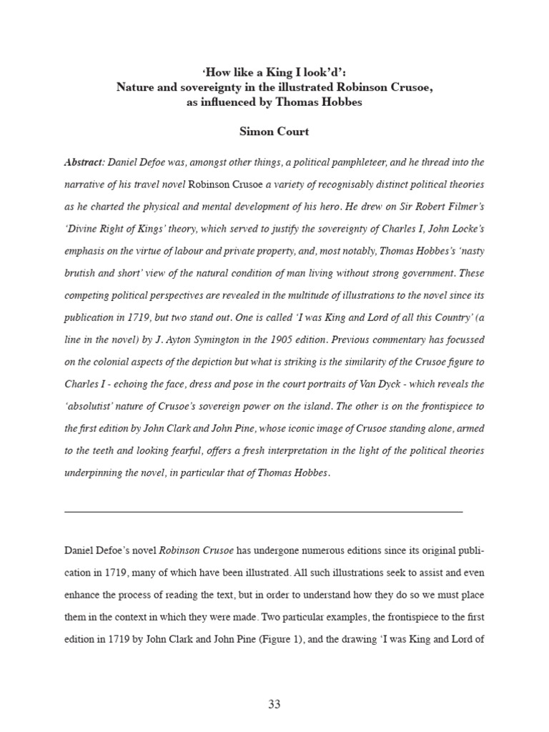 Nature and Sovereignty in The Illustrated Robinson Crusoe, As ...