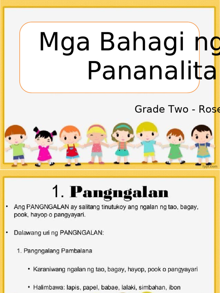 Bahagi NG Pananalita | PDF
