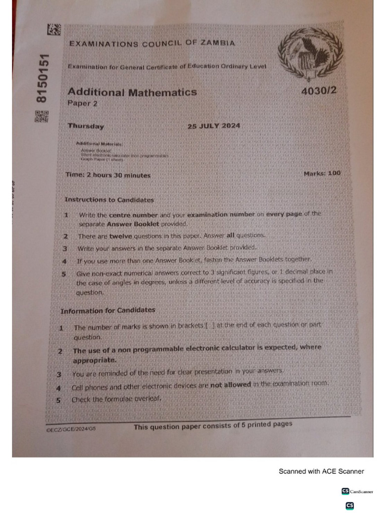 Addma 2024 GCE | PDF