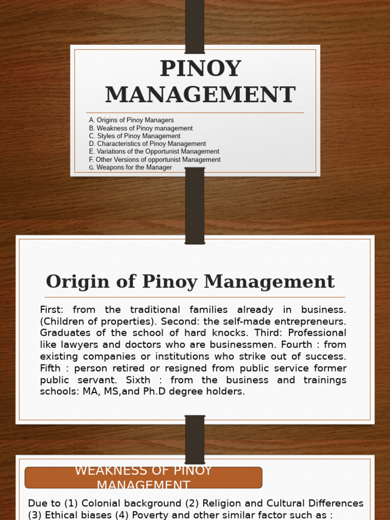 Filipino Management Styles Explained | PDF