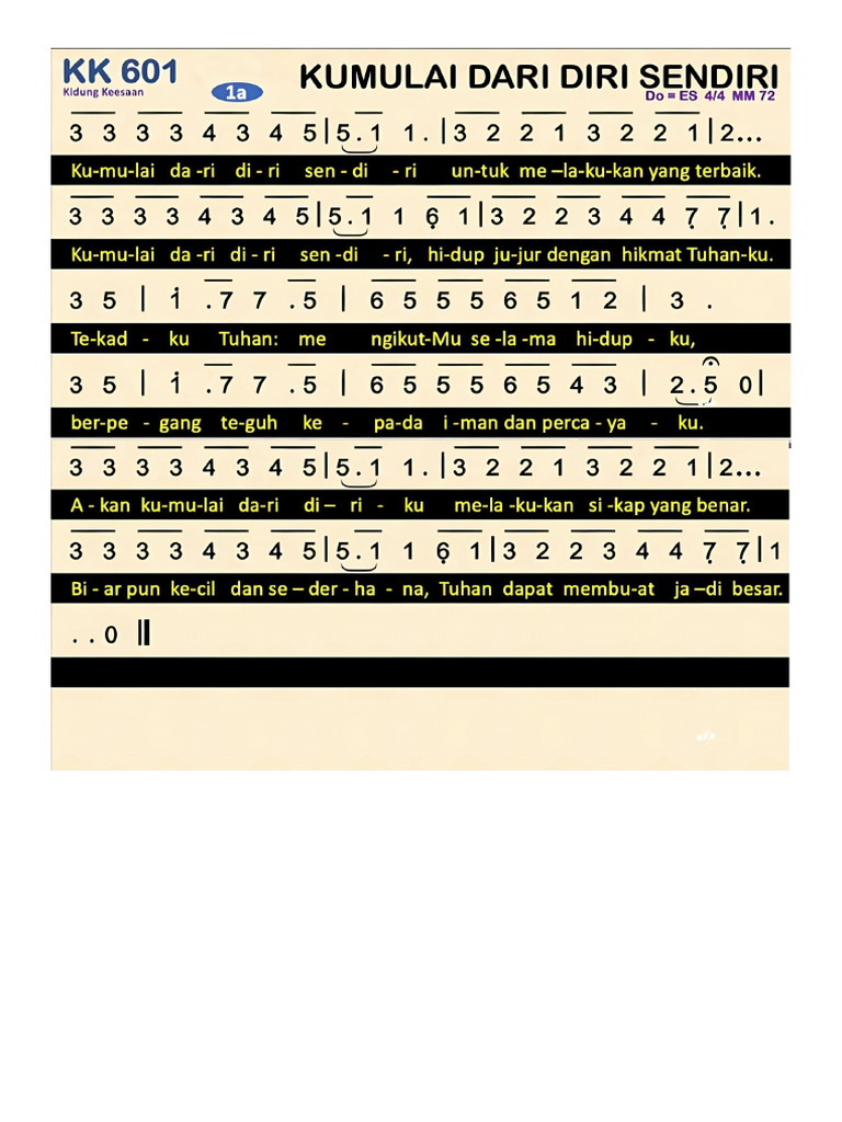 Kidung Keesaan 601 | PDF
