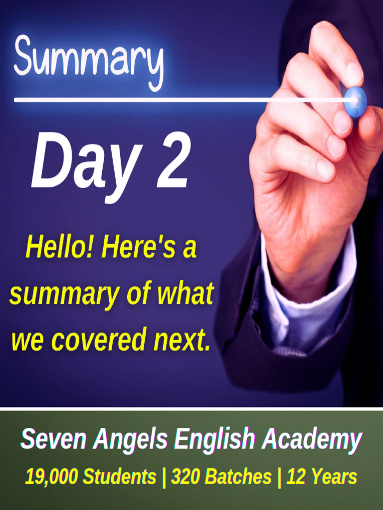 Day 2 Workshop_Summary_Only For You | PDF