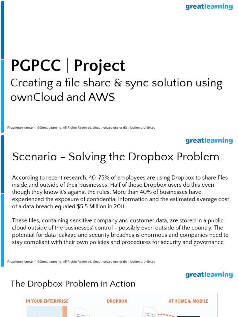ownCloud File Sync Solution on AWS | PDF | Cloud Computing | Apache Http Server