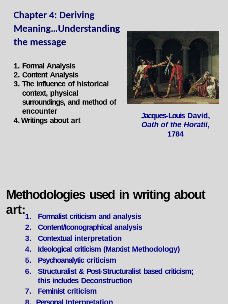 Ch4 Online Part I Deriving Meaning-JS | PDF | Orientalism | Still Life
