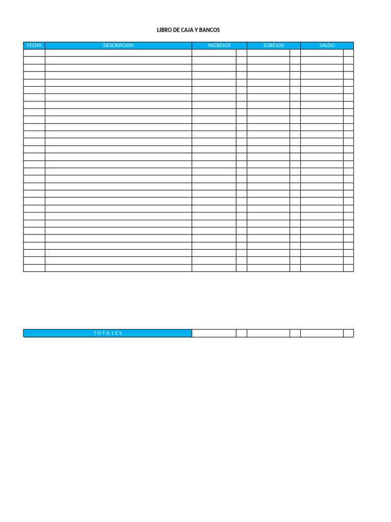 Libro de Caja y Bancos | PDF