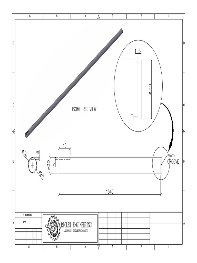 Riclet Engineering Drawing Specifications | PDF
