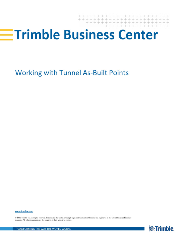 Working with Tunnel As-Built Points | PDF | Software | Computing