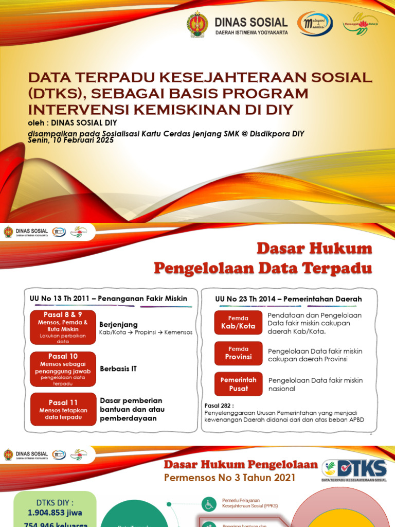 DINSOS Bahan Sosialisasi Kacer Dikpora 2025 - Edited 7 Feb 2025 | PDF