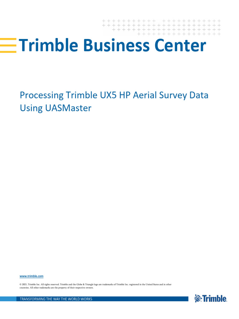 Process Trimble UX5 HP Data in TBC | PDF | Computing
