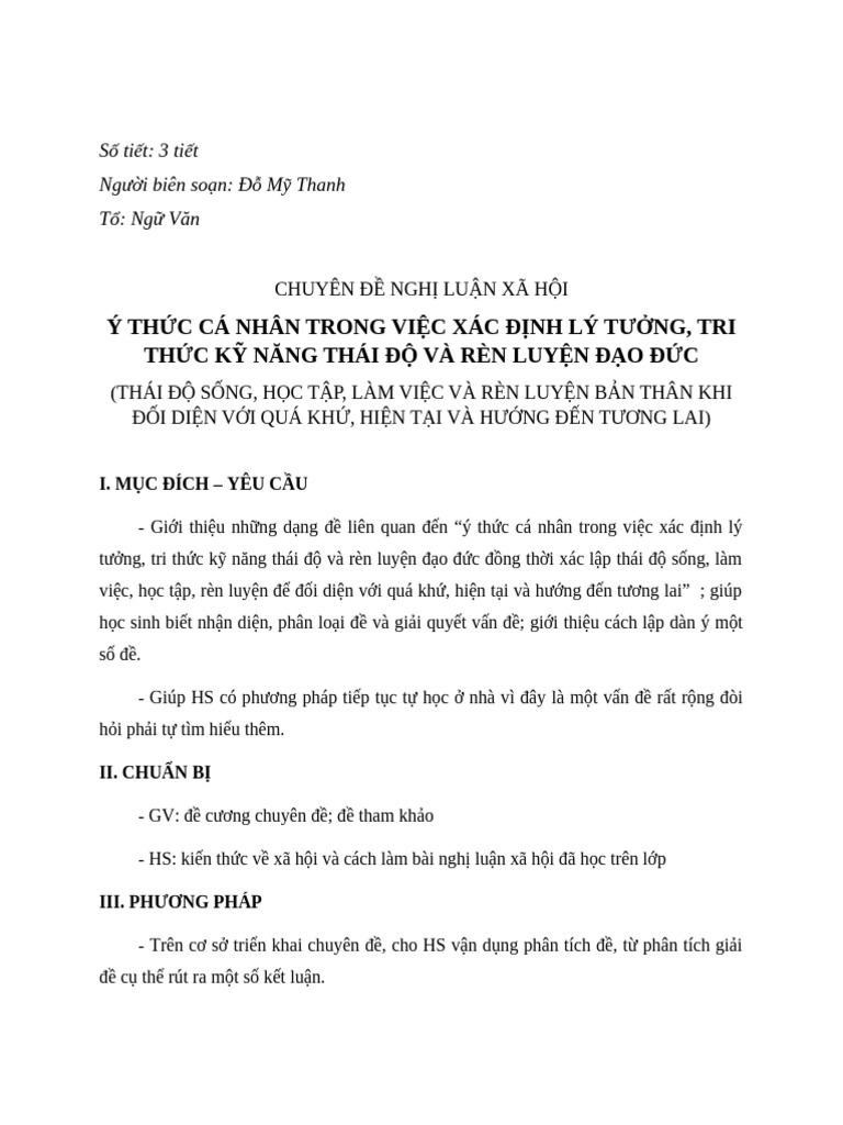 NLXH y Thuc Canhan... 2025 | PDF