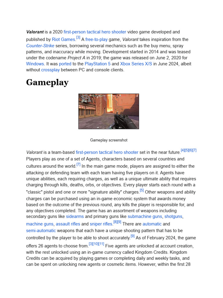 Valorant | PDF | Multiplayer Video Games | Gaming