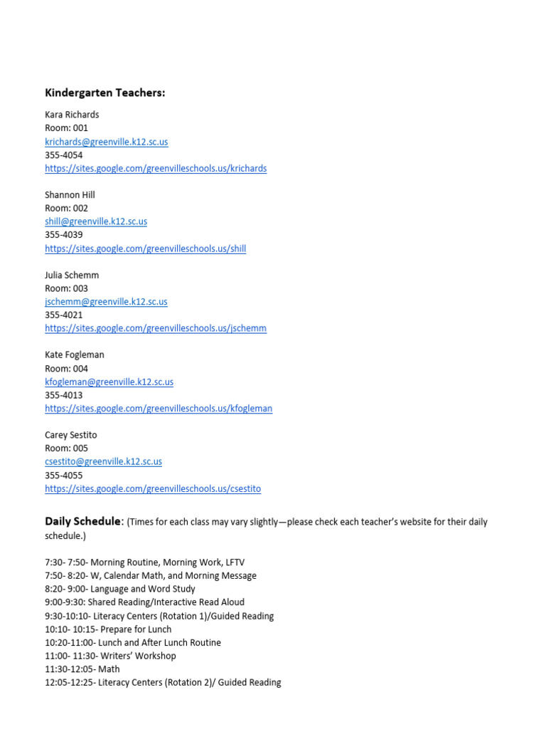 Kindergarten Syllabus 2021-2022 | PDF | Behavior Modification | Learning