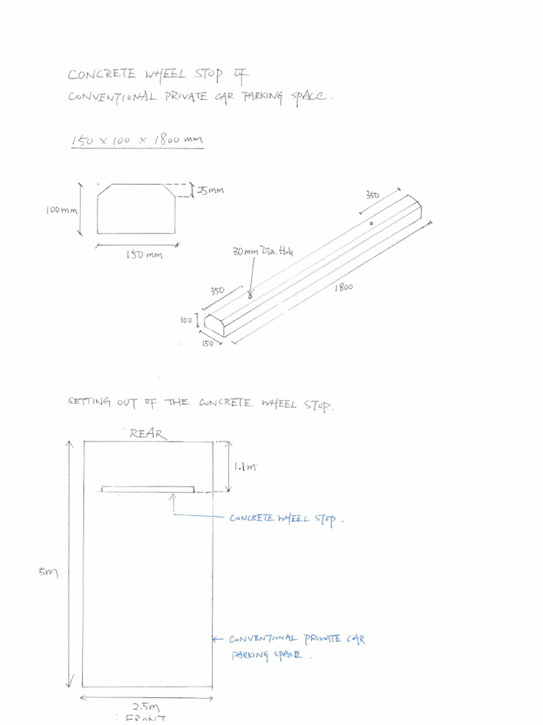 Conventional & LGV Concrete Wheel Stop | PDF
