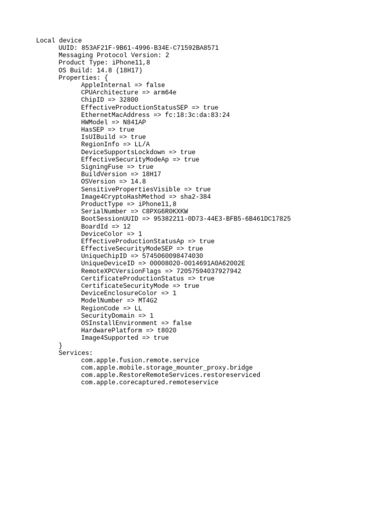 Remotectl Dumpstate | PDF