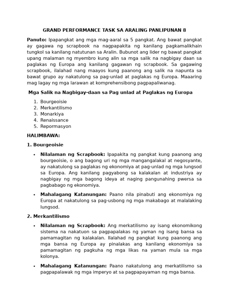 Grand Performance Task Students Copy 2 | PDF