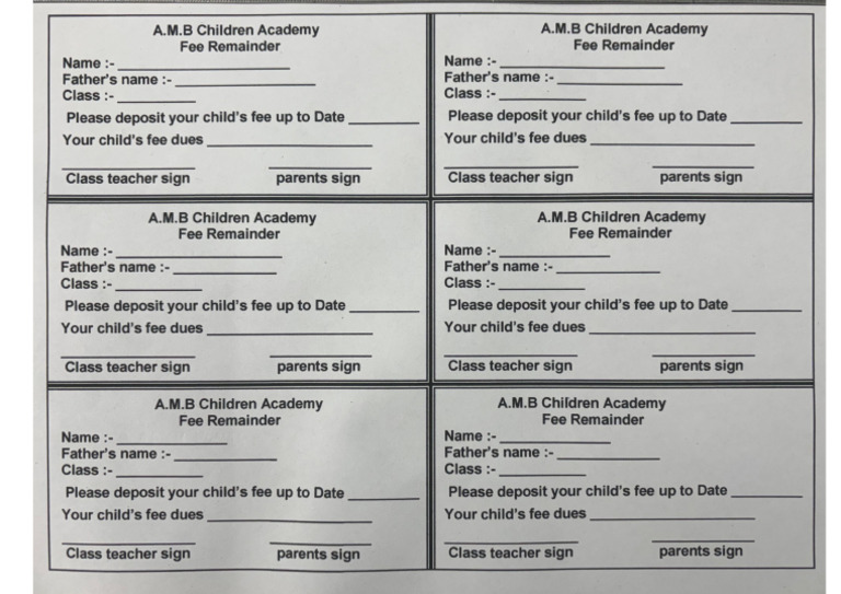 Fee Slip | PDF
