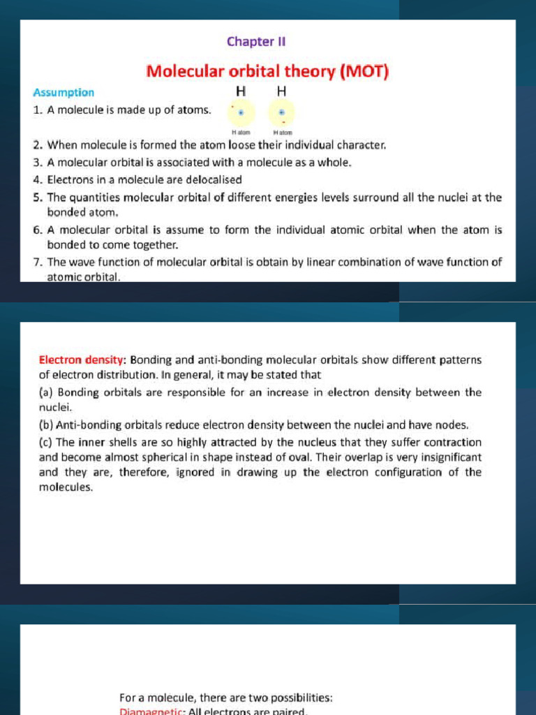 Molecular Orbital Theory | PDF