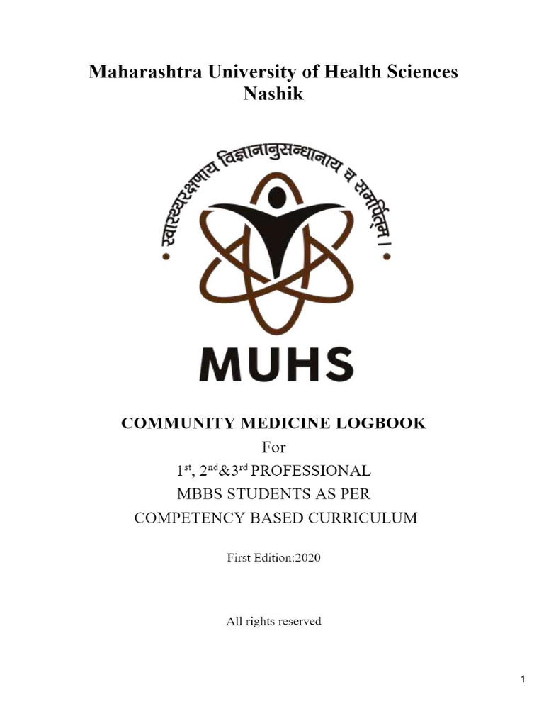 MUHS Log Book UG | PDF