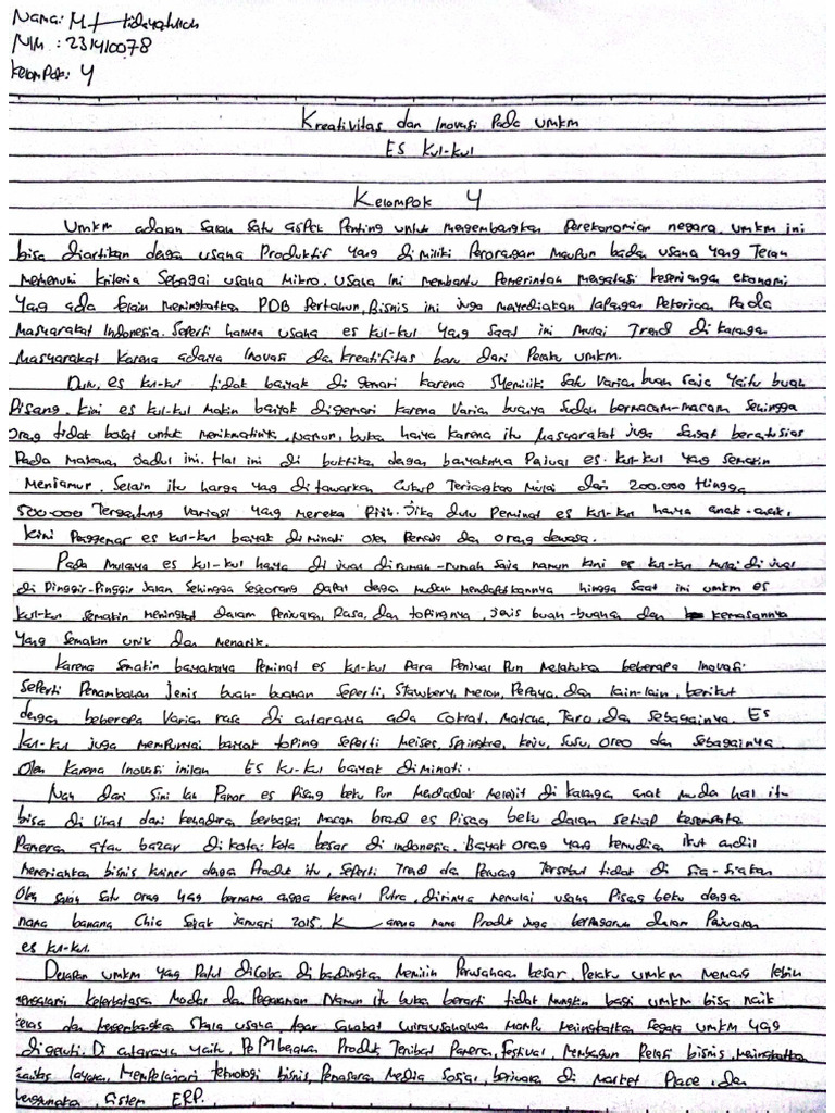 Analisis es kulkul | PDF