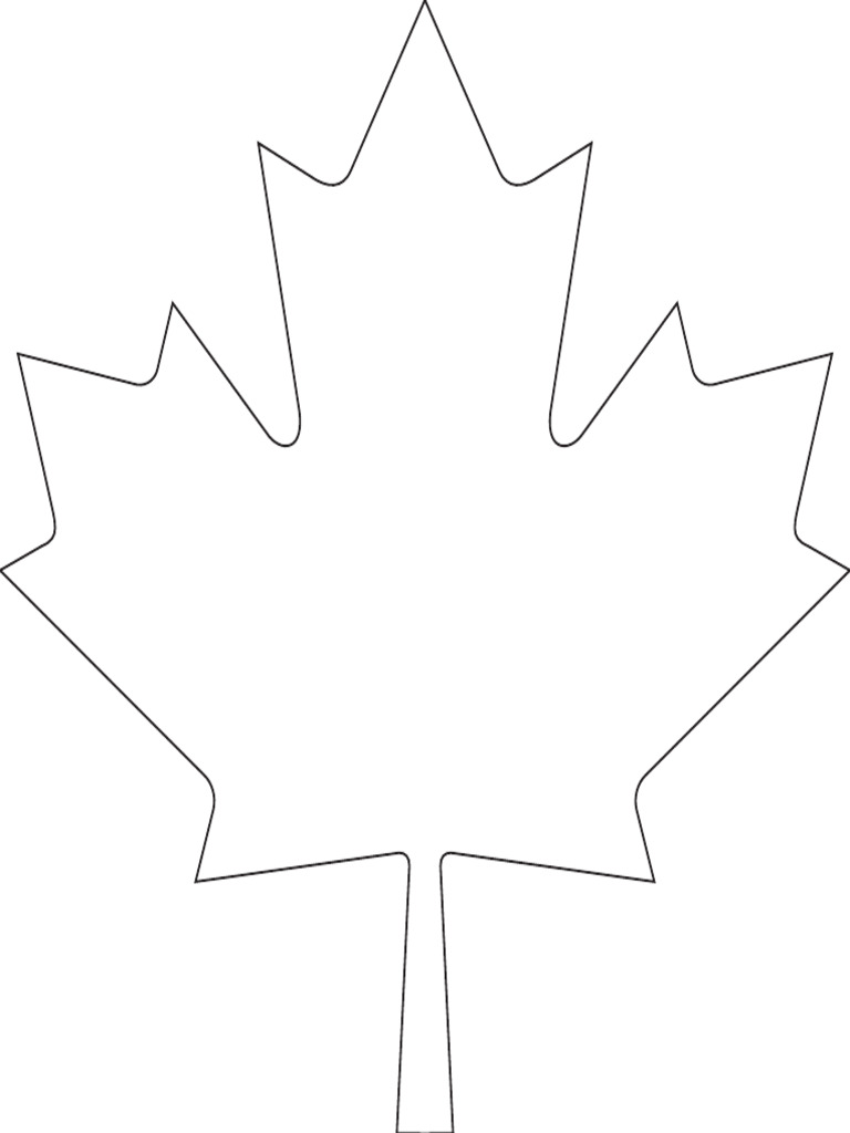 Canada Day Maple Leaf Template | PDF