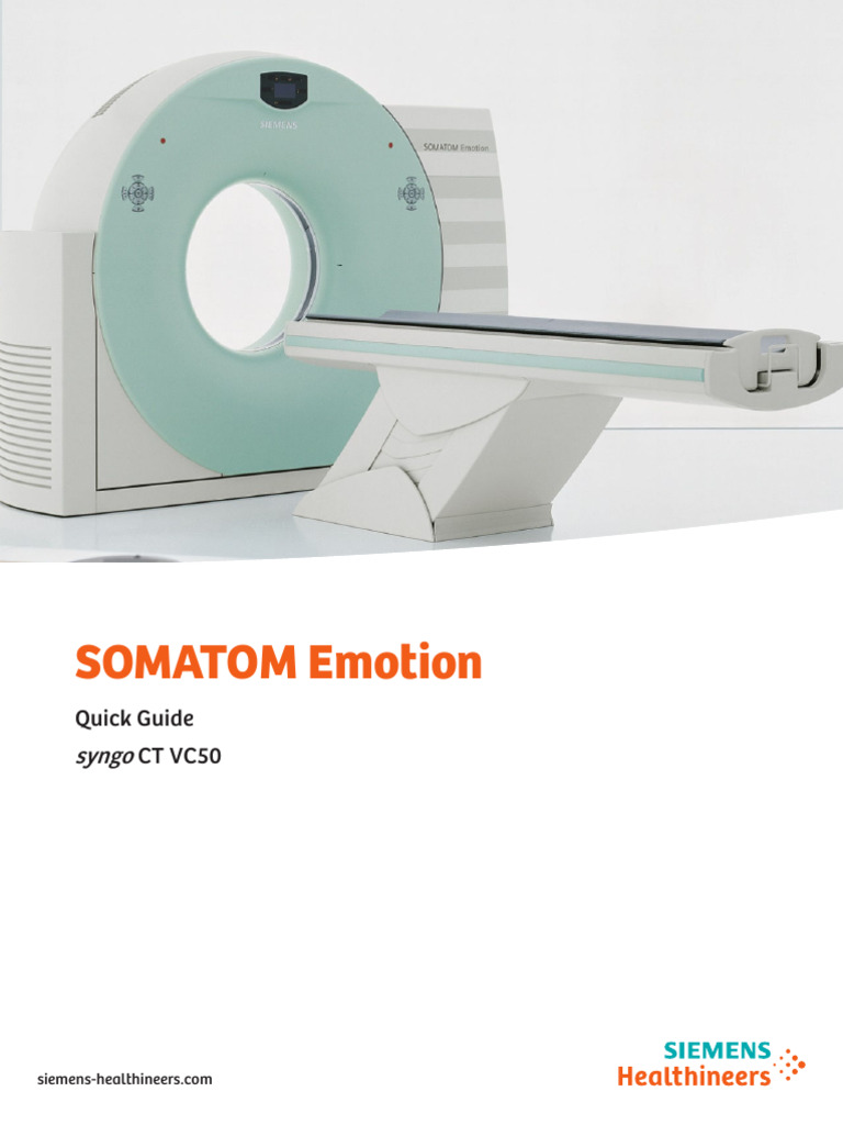 somatom_emotion | PDF | Ct Scan | Medical Imaging