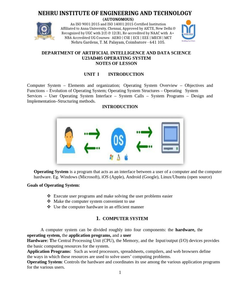 UNIT1 | PDF | Computer Data Storage | Central Processing Unit
