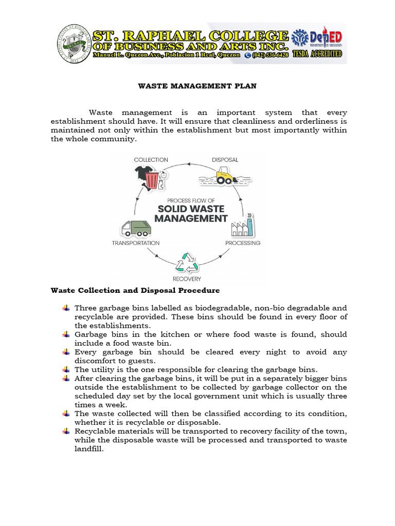 DAE - Waste Segregation List | PDF