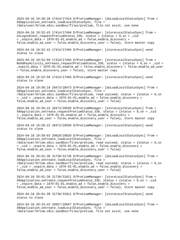 Com x8zs Sandbox Log | PDF