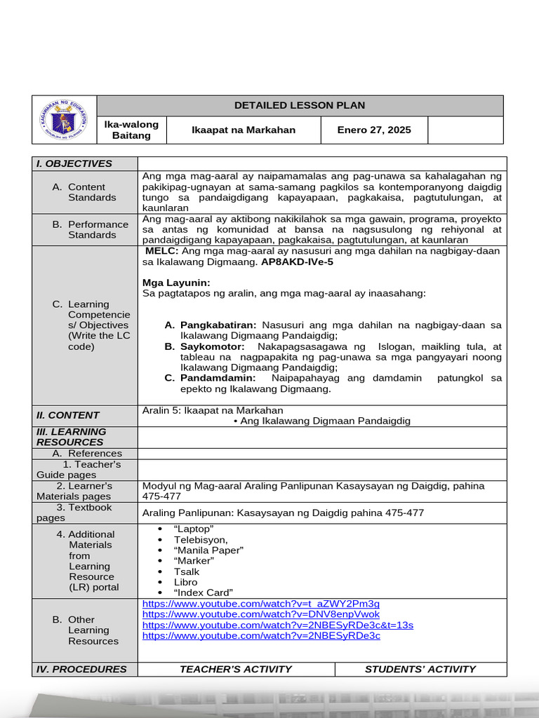 Trinidad Janilo Jr. R. Demofest DLP | PDF