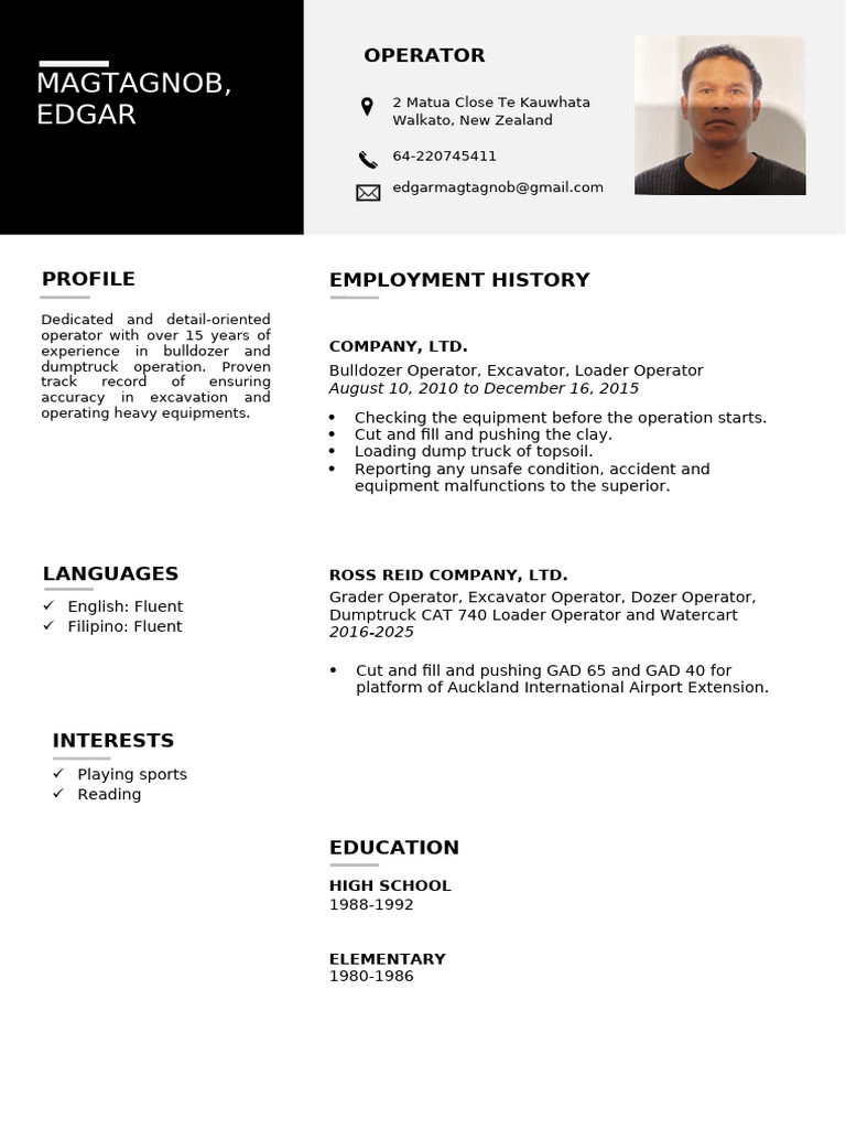 CV EDGAR MAGTAGNOB | PDF