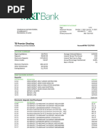 TD Bank Statement for Jane Hess | PDF | Banks | Deposit Account