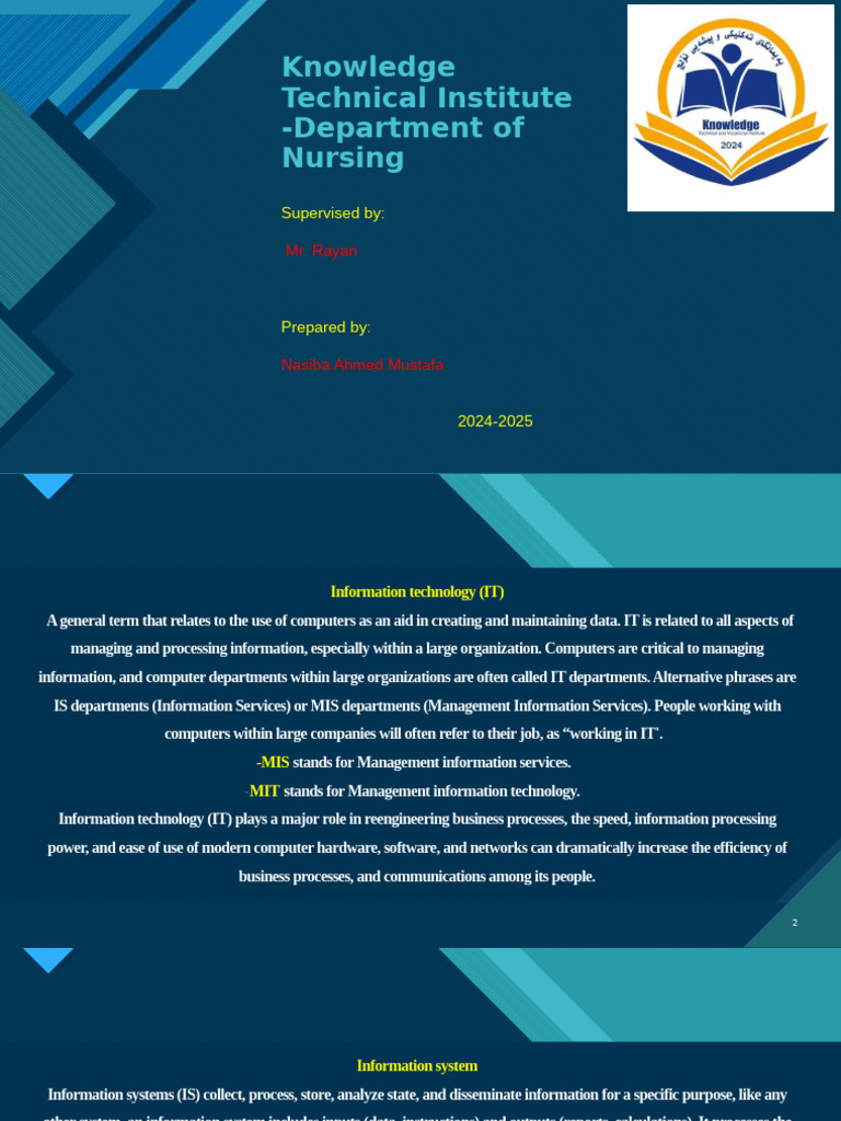 Overview of Information Technology Systems | PDF | World Wide Web ...