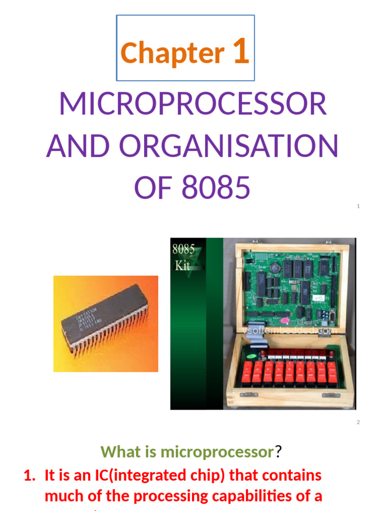 8085 Microprocessor Overview and Architecture | PDF | Central ...