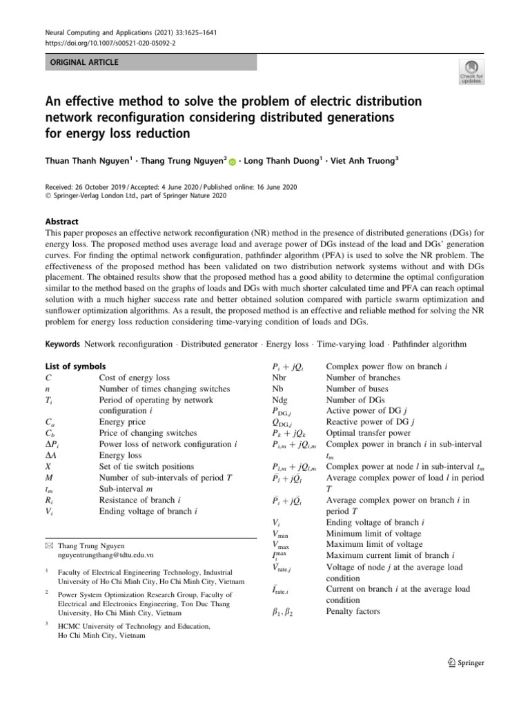 An Effective Method To Solve The Problem Of Electric Distribution