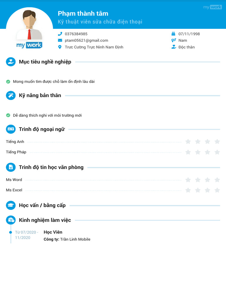 MyWork Phamthanhtam | PDF