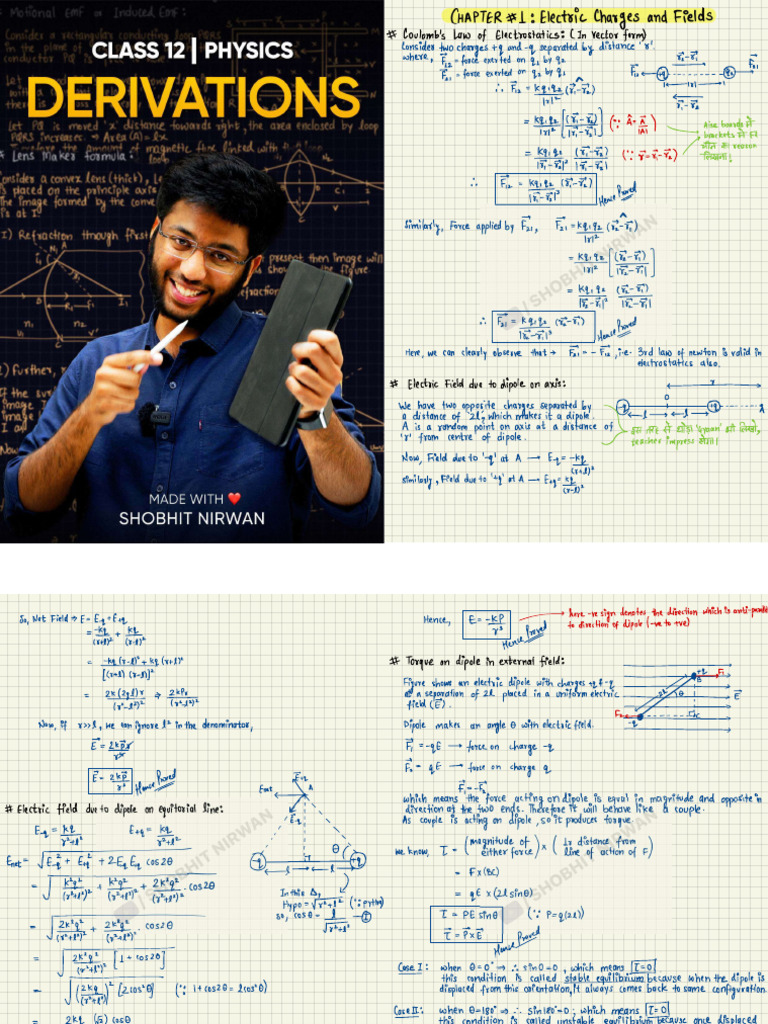 Physics Derivation Layout | PDF