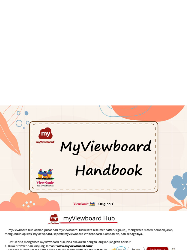 MyViewboard Handout | PDF