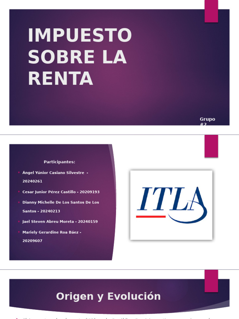 Impuesto Sobre La Renta | PDF | Impuestos | Impuesto sobre la renta