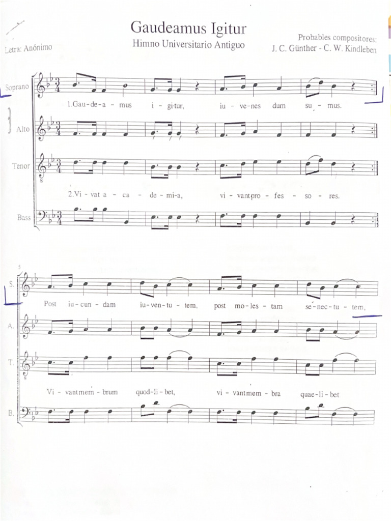 Gaudeamus Igitur | PDF