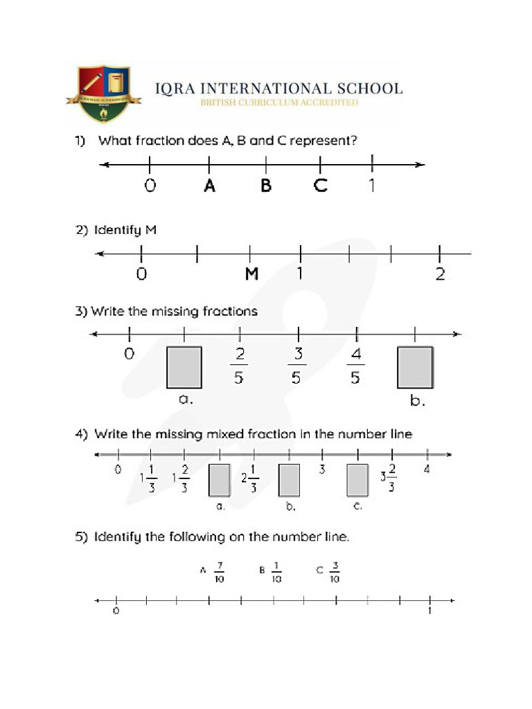 Grade 4 Practice Sheets Fractions | PDF